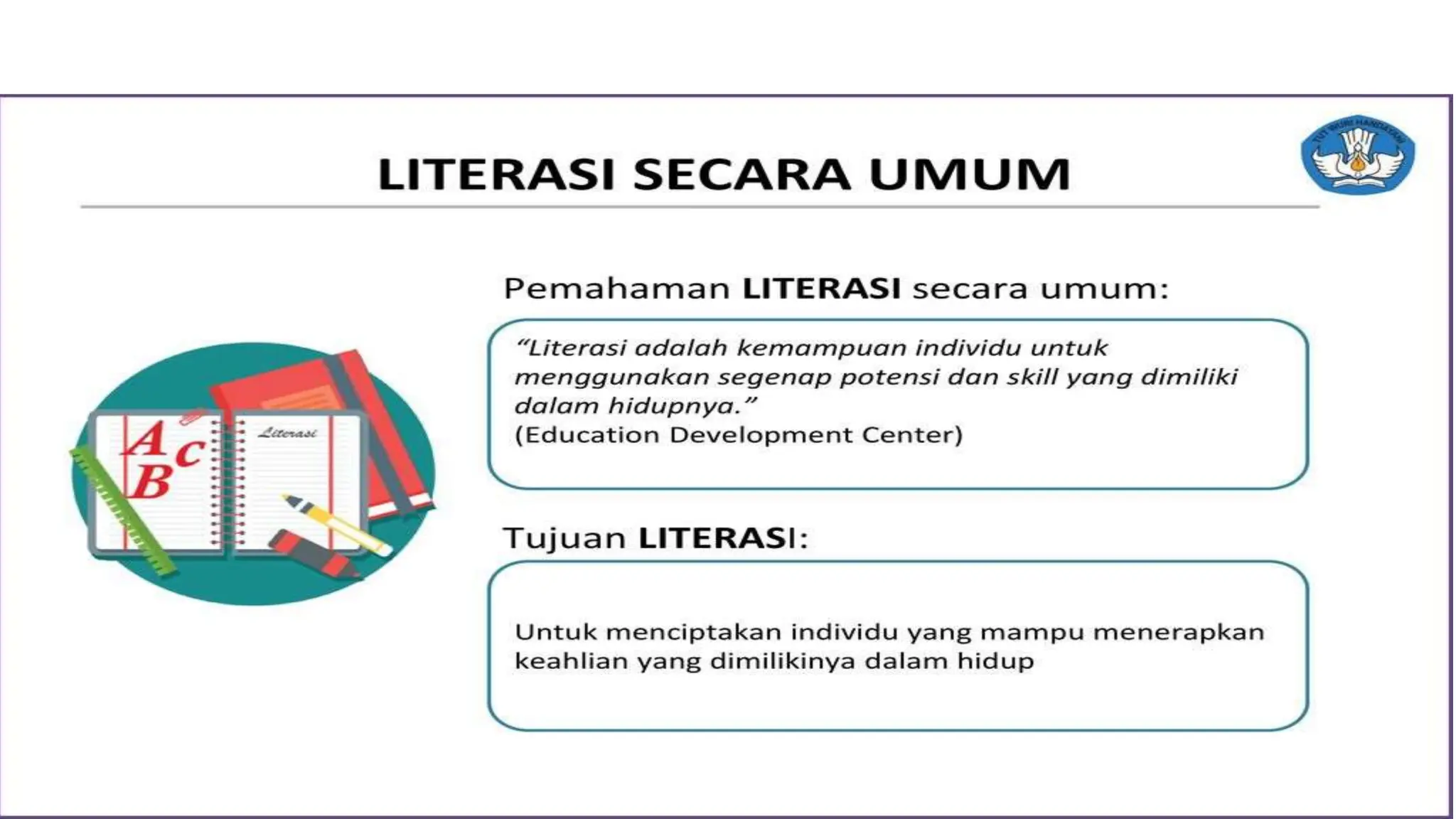 SLIDE POWER POINT KONSEP LITERASI DAN NUMERASI | PPTX