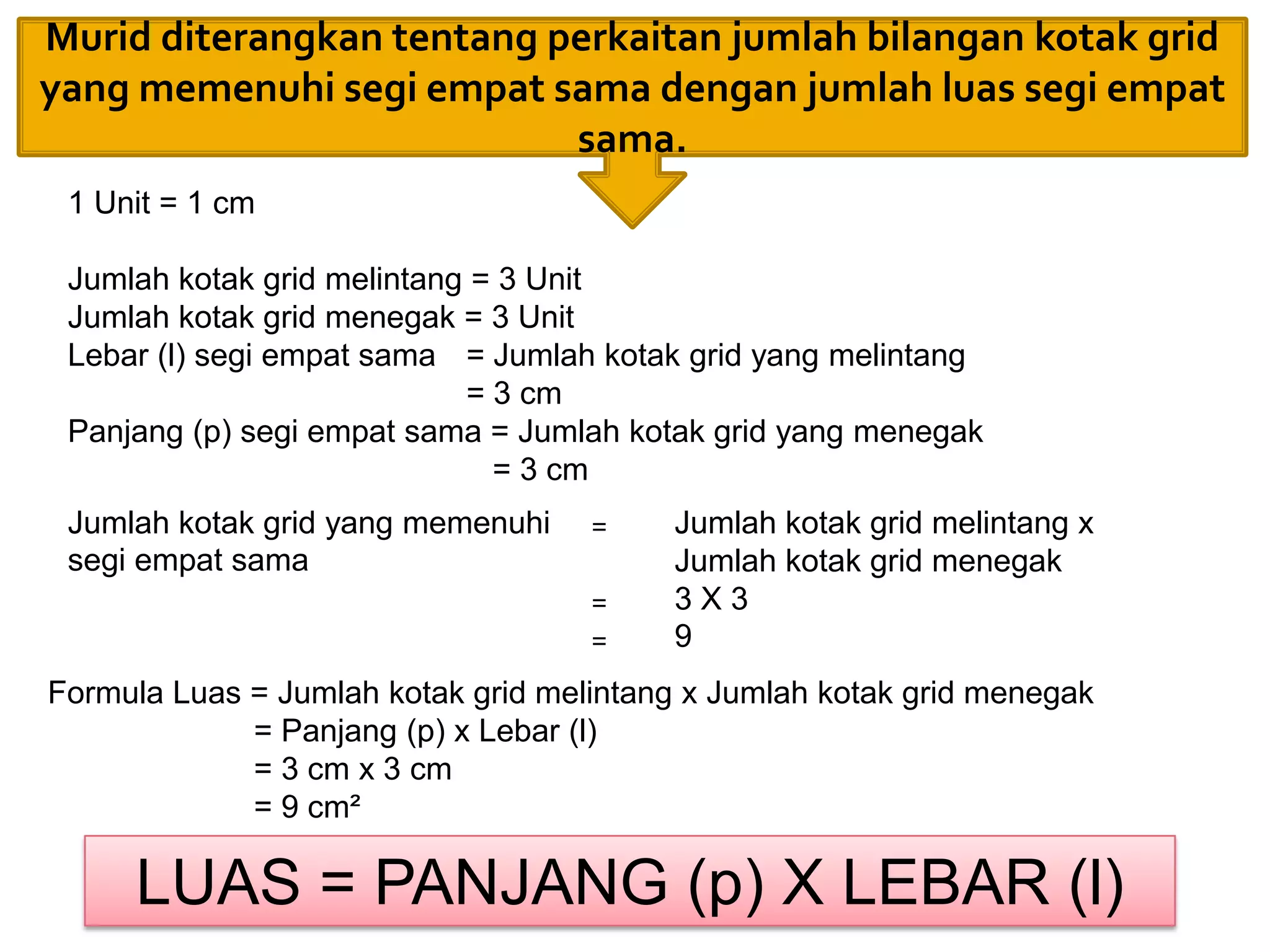 Konsep luas | PPT