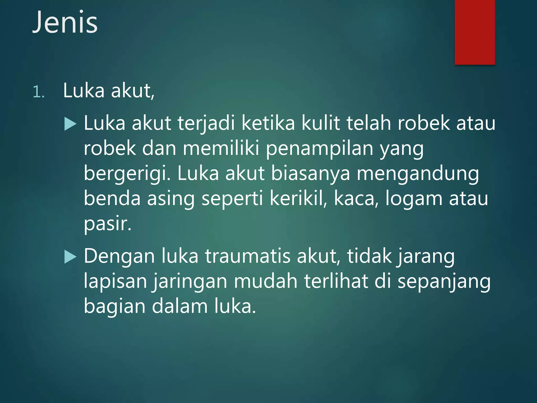 Konsep luka traumatic | PPT