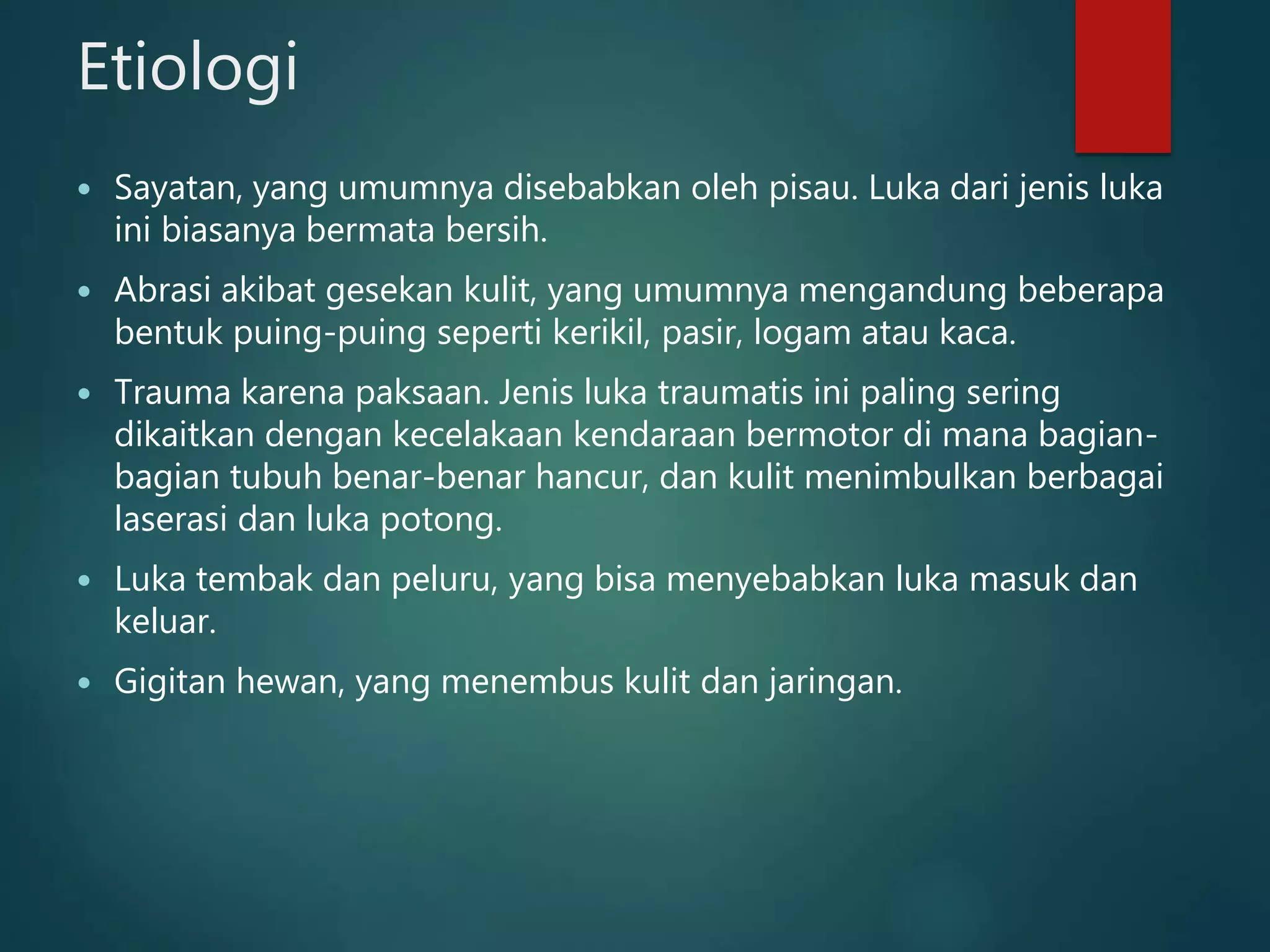 Konsep luka traumatic | PPT