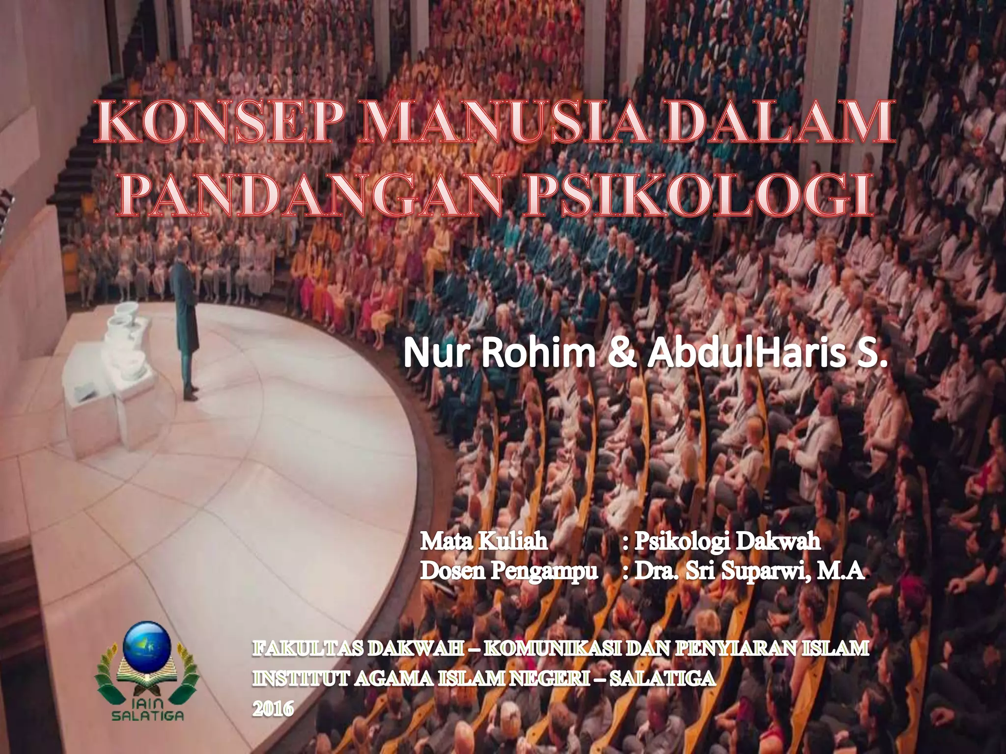 Konsep manusia dalam pandangan psikologi | PPT