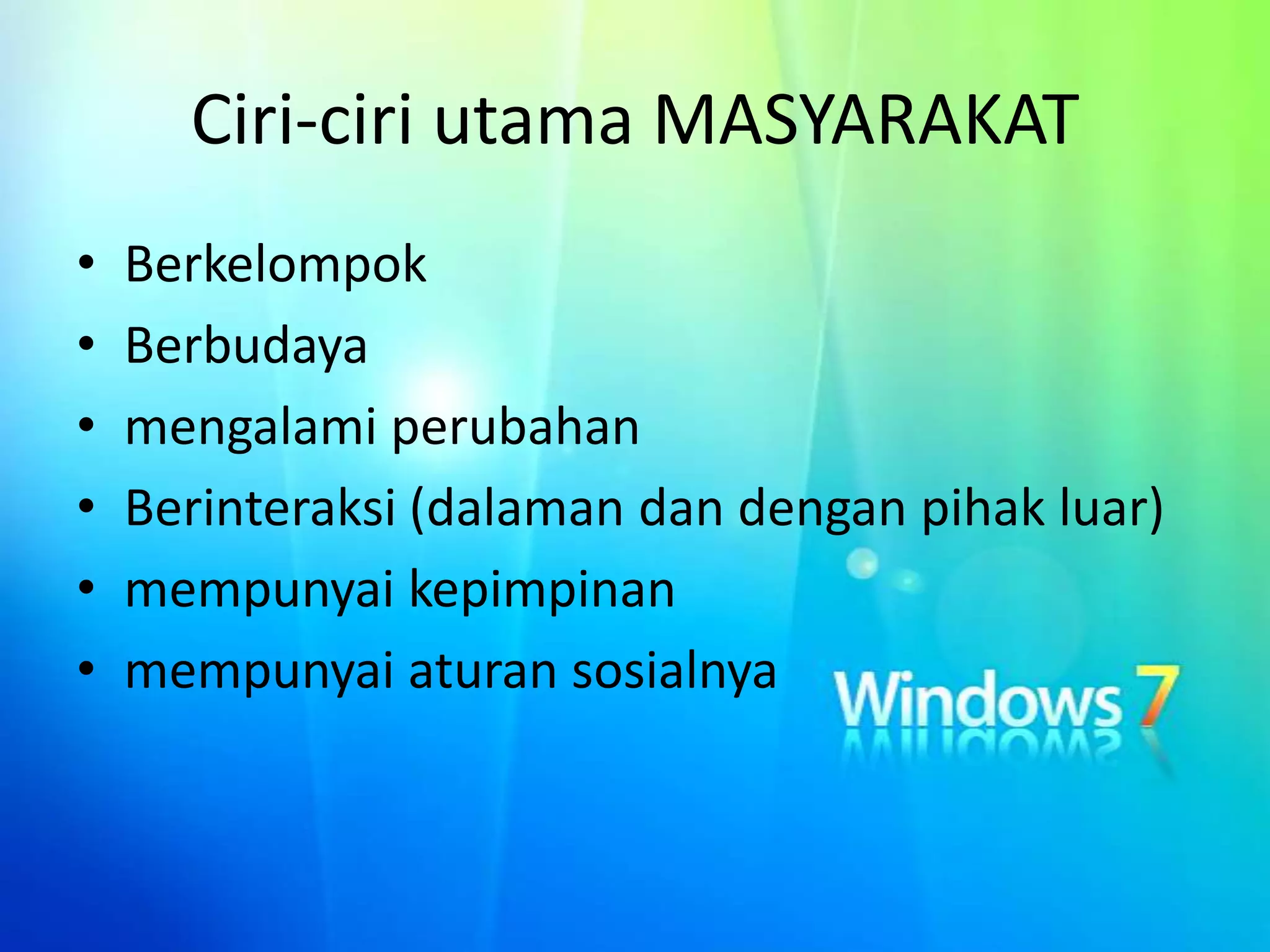 Konsep masyarakat | PPTX