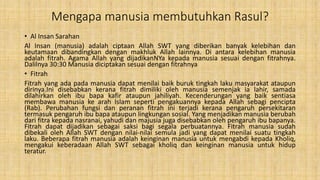 Ma'rifatun Nabi ( konsep mengenal rasul) | PPTX