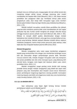 TAFSIR AYAT-AYAT AL-QURAN TENTANG KONSEP METODE PEMBELAJARAN (PANDUAN PENGEMBANGAN METODE ...