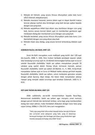 TAFSIR AYAT-AYAT AL-QURAN TENTANG KONSEP METODE PEMBELAJARAN (PANDUAN PENGEMBANGAN METODE ...