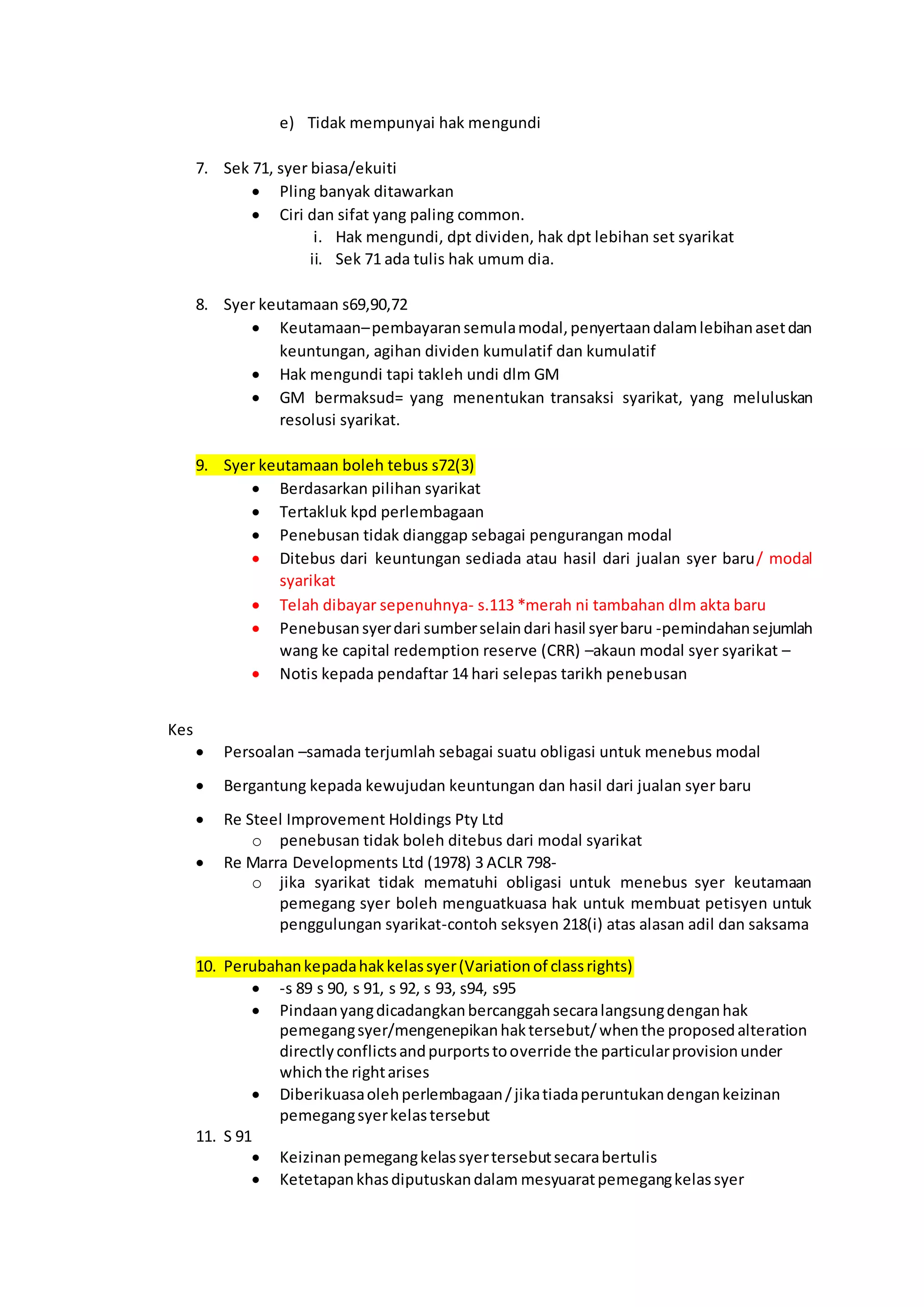 Konsep modal dan syer kuliah 2 | DOCX