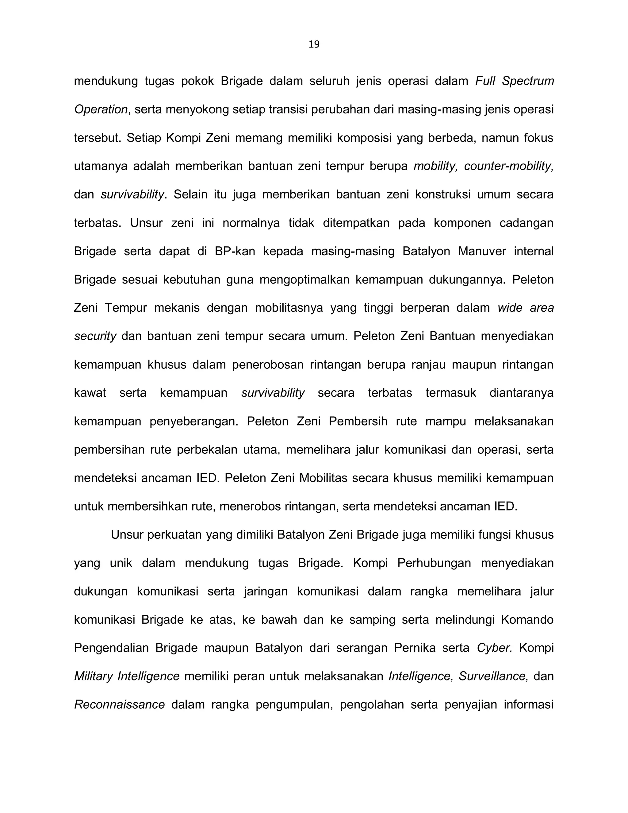 Konsep modularity pada transformasi organisasi batalyon zeni wahyu wwn ...