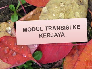 KONSEP MODUL TRANSISI KE KERJAYAPend Khas.pptx