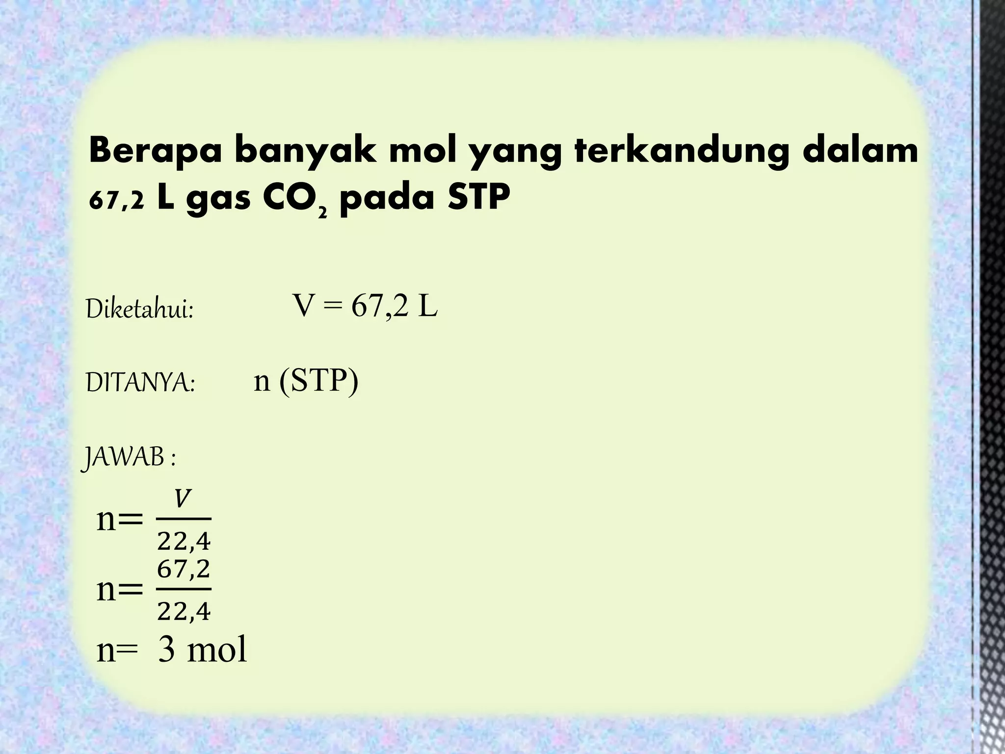 Konsep mol dan stoikiometri | PPTX