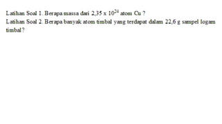 Konsep Mol dan cara perhitungan _KIMIA DASAR_pertemuan 9 | PPT