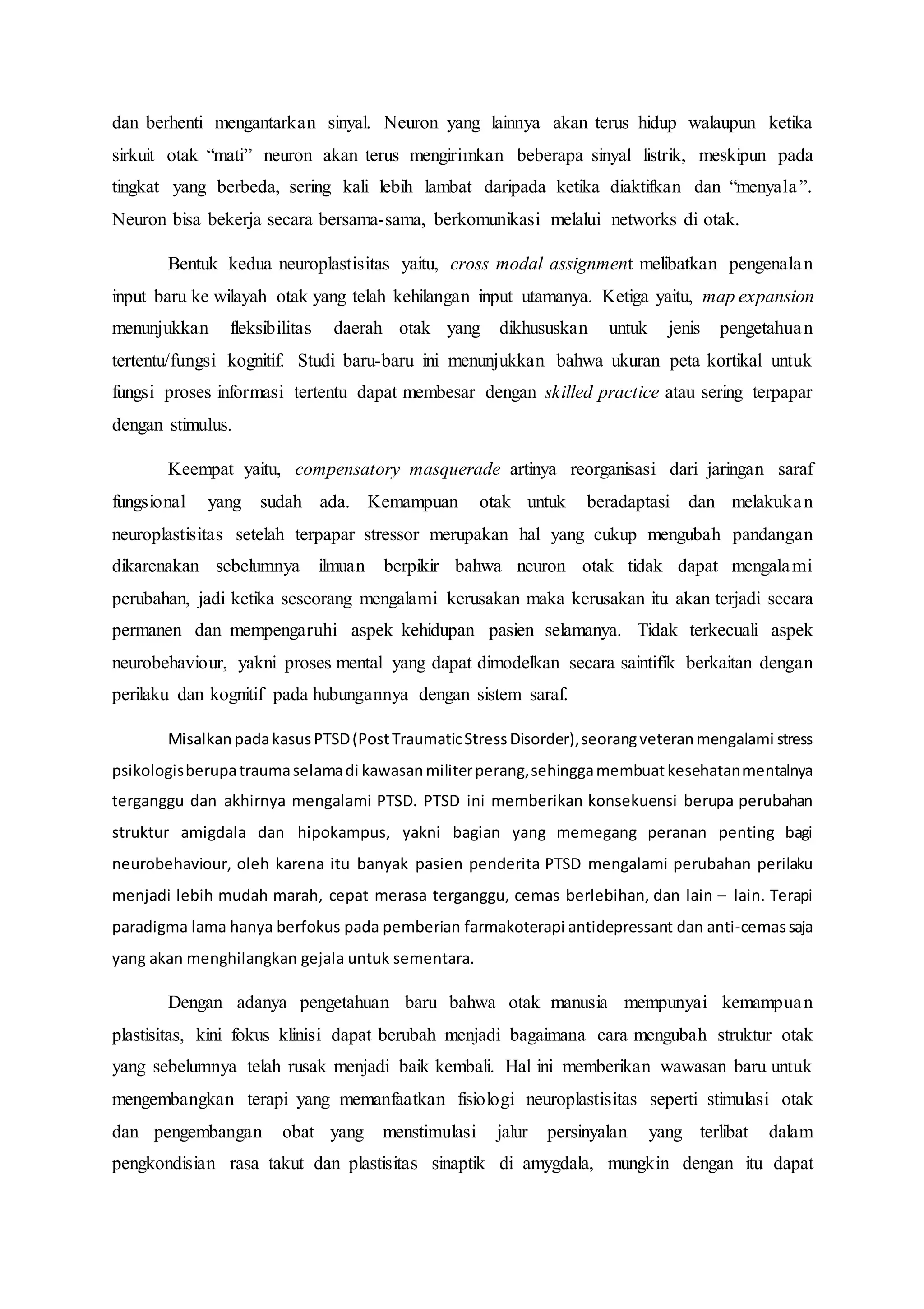 KONSEPNEUROSAINSNEUROPLASTISITASdanNEUROBEHAVIORDALAMPENINGKATANDERAJATKESEHATANMANUSIA.docx