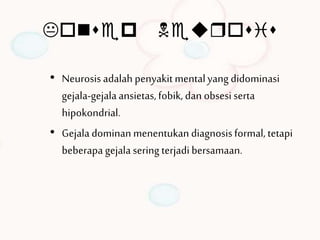 Konsep neurosis | PPTX