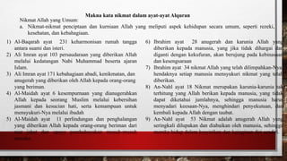 Konsep Nikmat dalam alquran Analisis ayat ayat alquran tentang nikmat ...