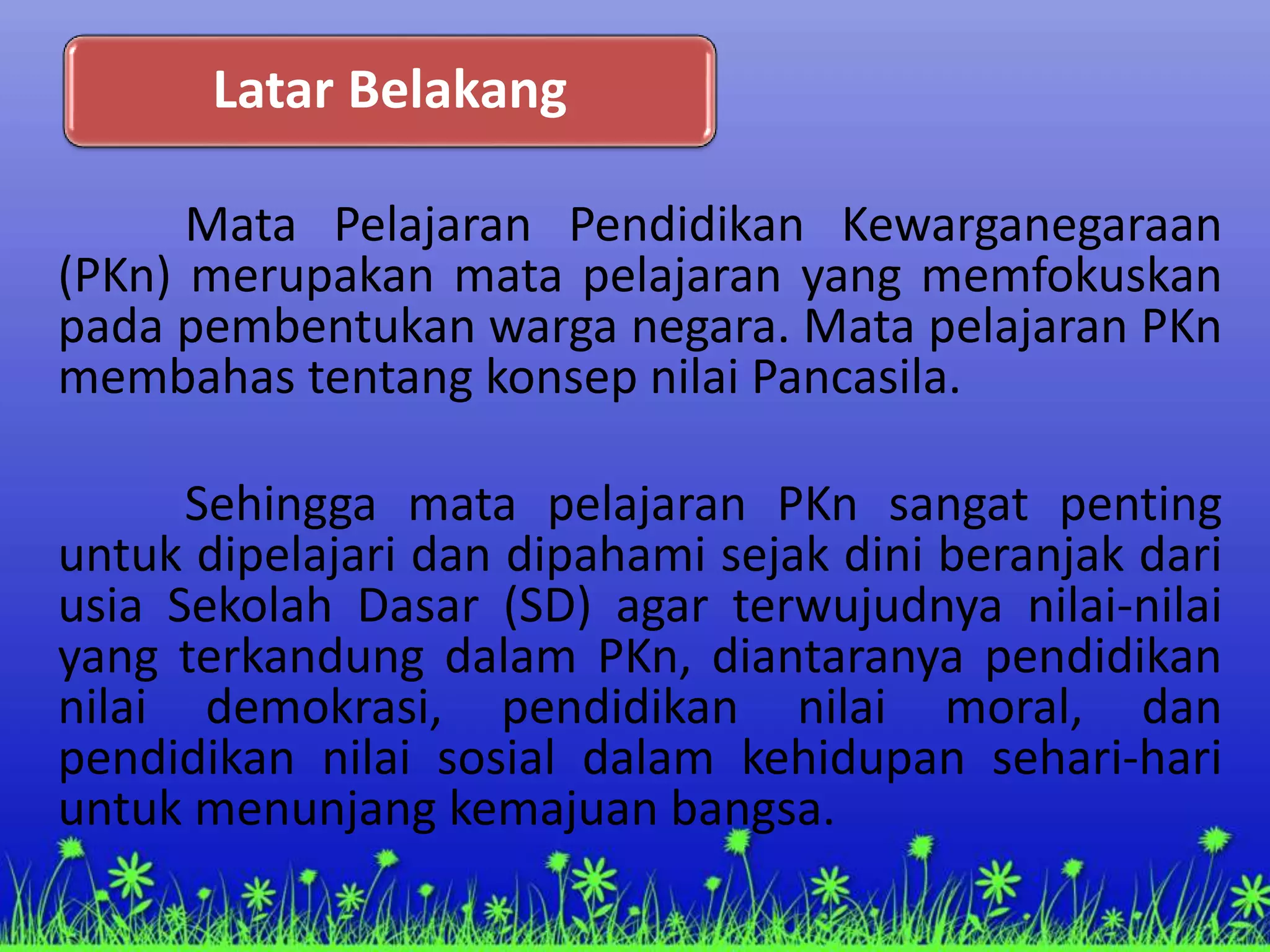 Konsep nilai dalam PKn | PPTX