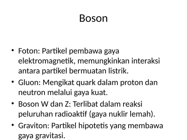 Konsep_Partikel_Elementer pengantar fisika | PPTX