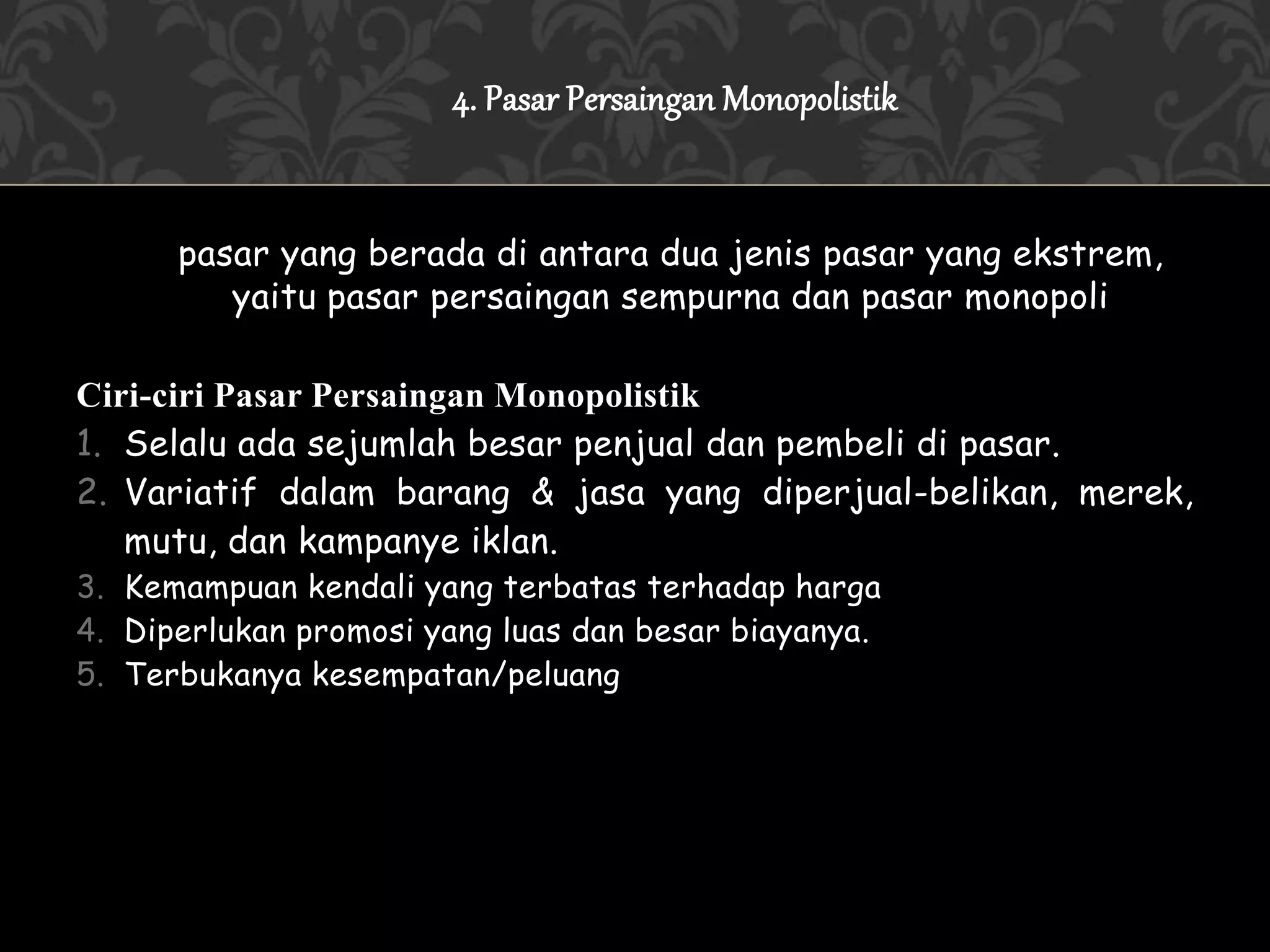 Konsep pasar dan terbentuknya harga pasar dalam perekonomian | PPTX