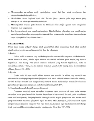 Konsep pasar modal_syariah | PDF