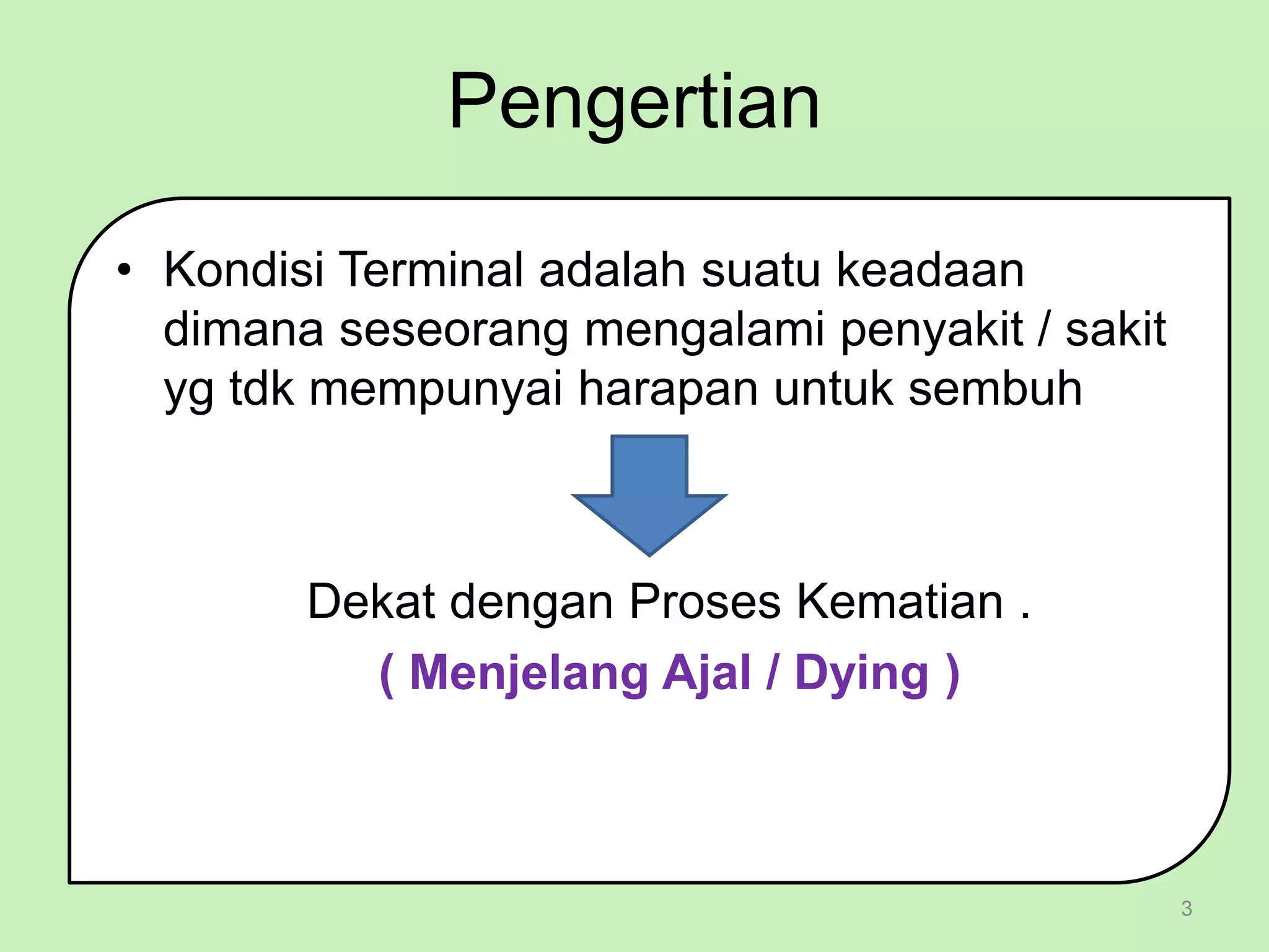 Konsep pasien terminal & menjelang ajal | PPTX