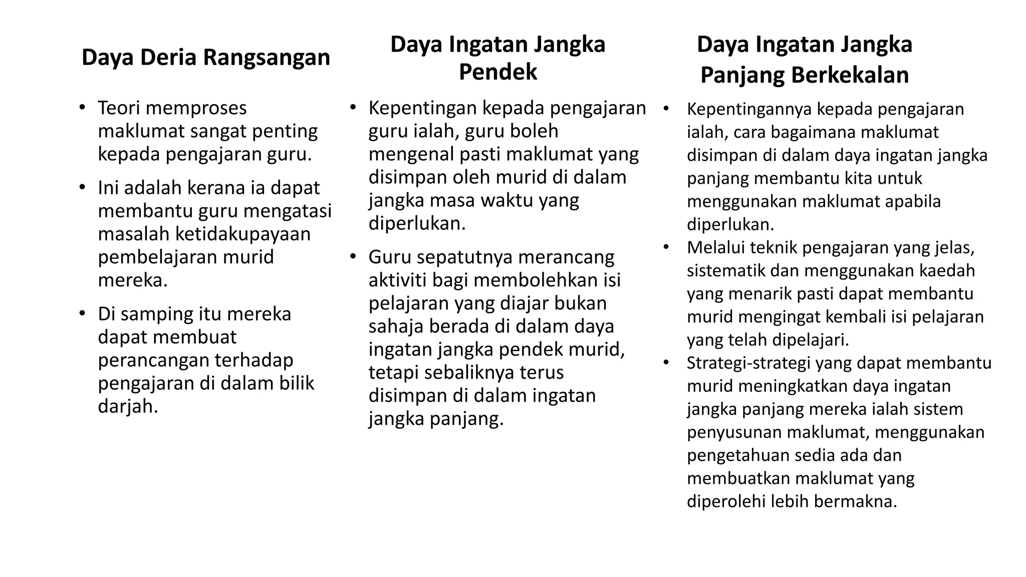 KONSEP PEDAGOGI: MODEL PEMPROSESAN MAKLUMAT | PPTX