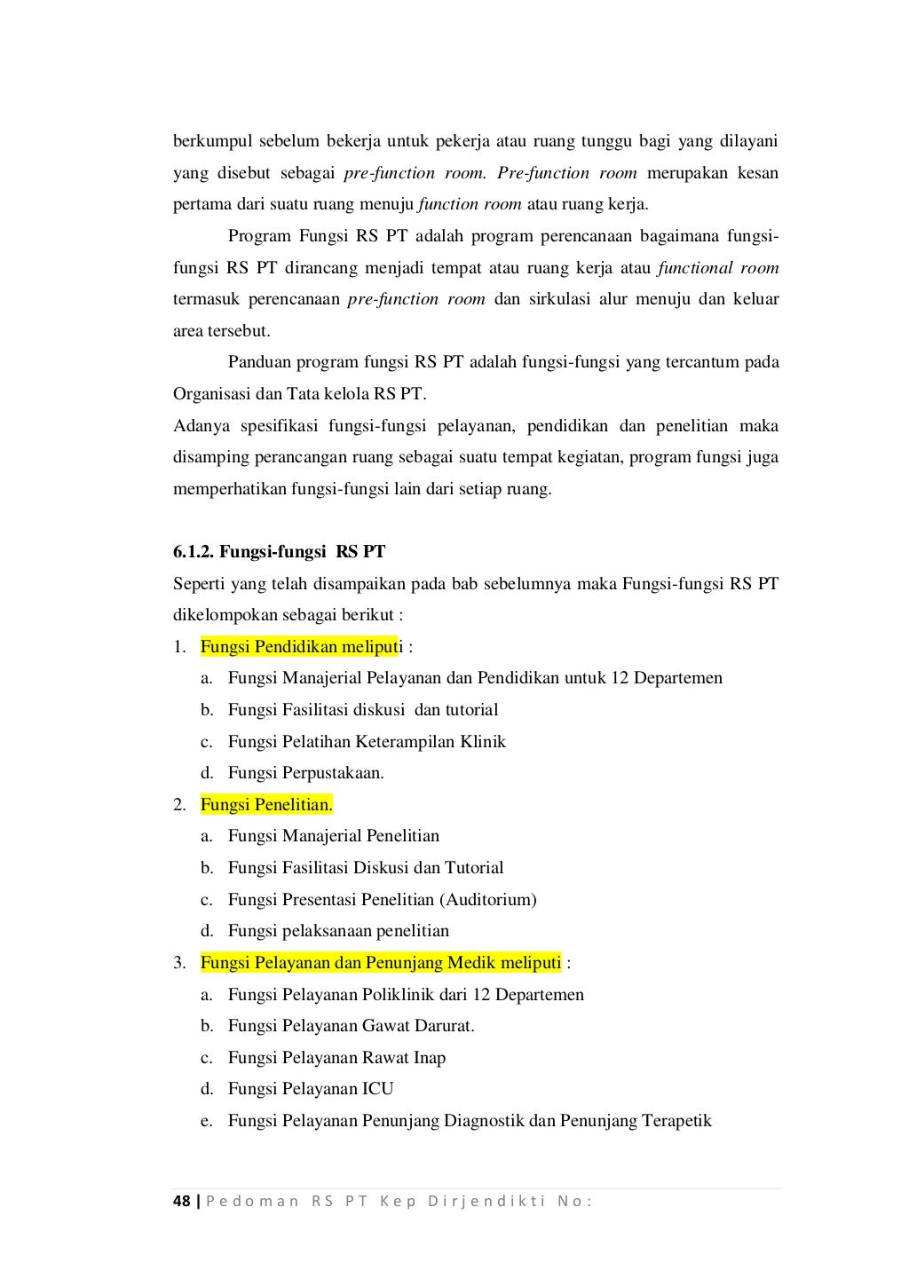 Draft Pedoman RS Pendidikan Diknas