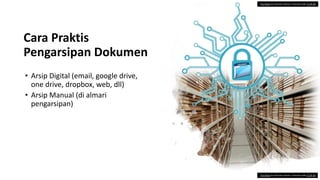 Konsep pelaporan kegiatan dan pengarsipan dokumen | PDF