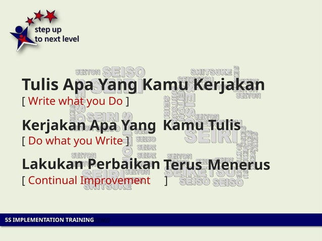 Materi Konsep Pelatihan & Implementasi 5R/5S untuk Industri | PPTX