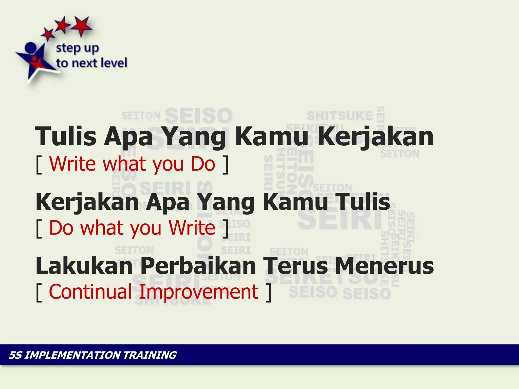 5s Training | PPTX