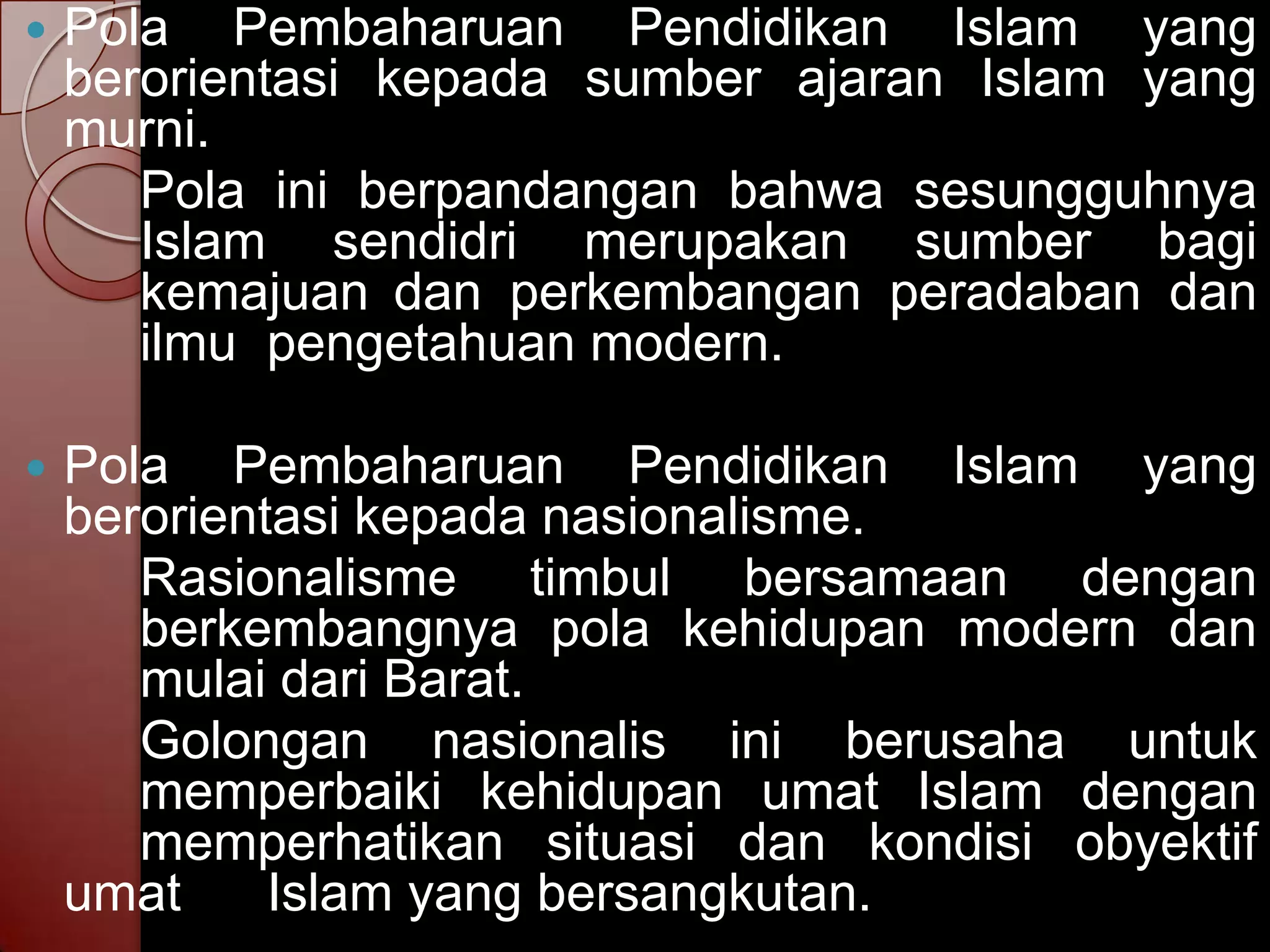 Konsep pembaharuan pendidikan | PPTX