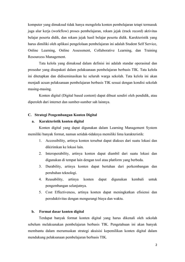 Konsep pembelajaran berbasis tik | PDF