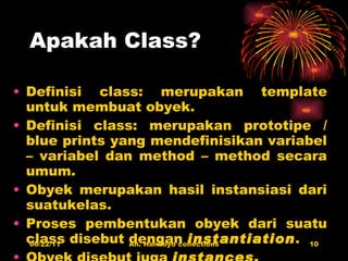 Konsep pemrograman berorientasi obyek | PPT