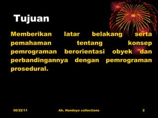 Konsep pemrograman berorientasi obyek | PPT