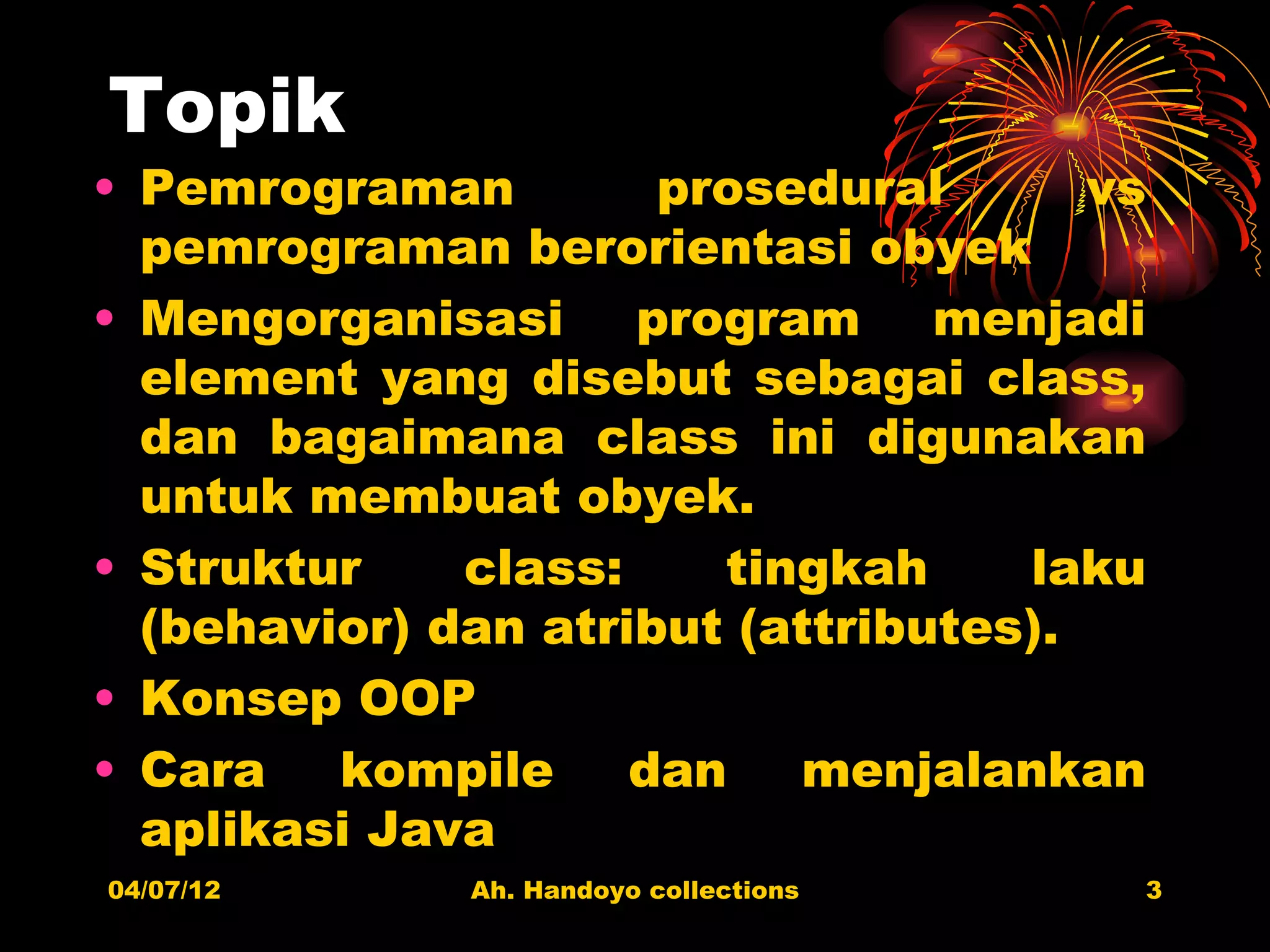 Konsep pemrograman berorientasi obyek | PPT