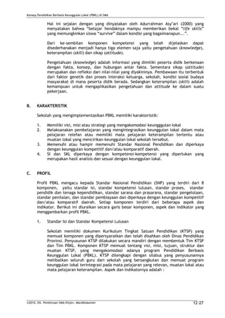 Konsep Pendidikan Berbasis Keunggulan Lokal (PBKL) di SMA | PDF