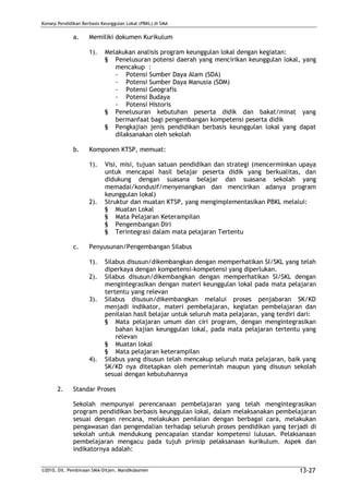 Konsep Pendidikan Berbasis Keunggulan Lokal (PBKL) di SMA | PDF