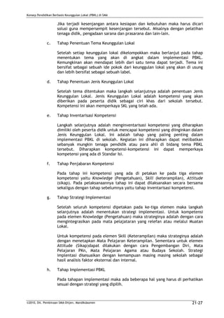 Konsep Pendidikan Berbasis Keunggulan Lokal (PBKL) di SMA | PDF