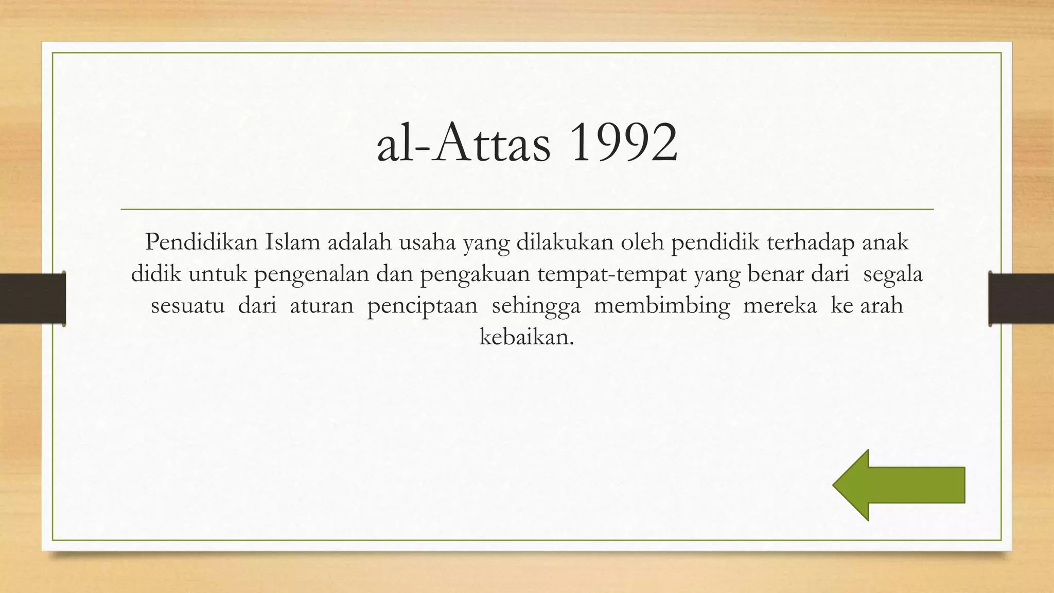 Konsep Pendidikan dari Perspektif Islam | PPTX