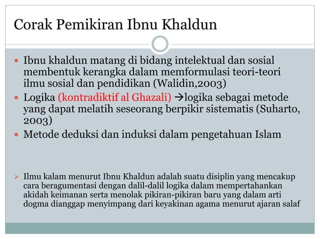 Konsep pendidikan ibnu khaldun | PPTX