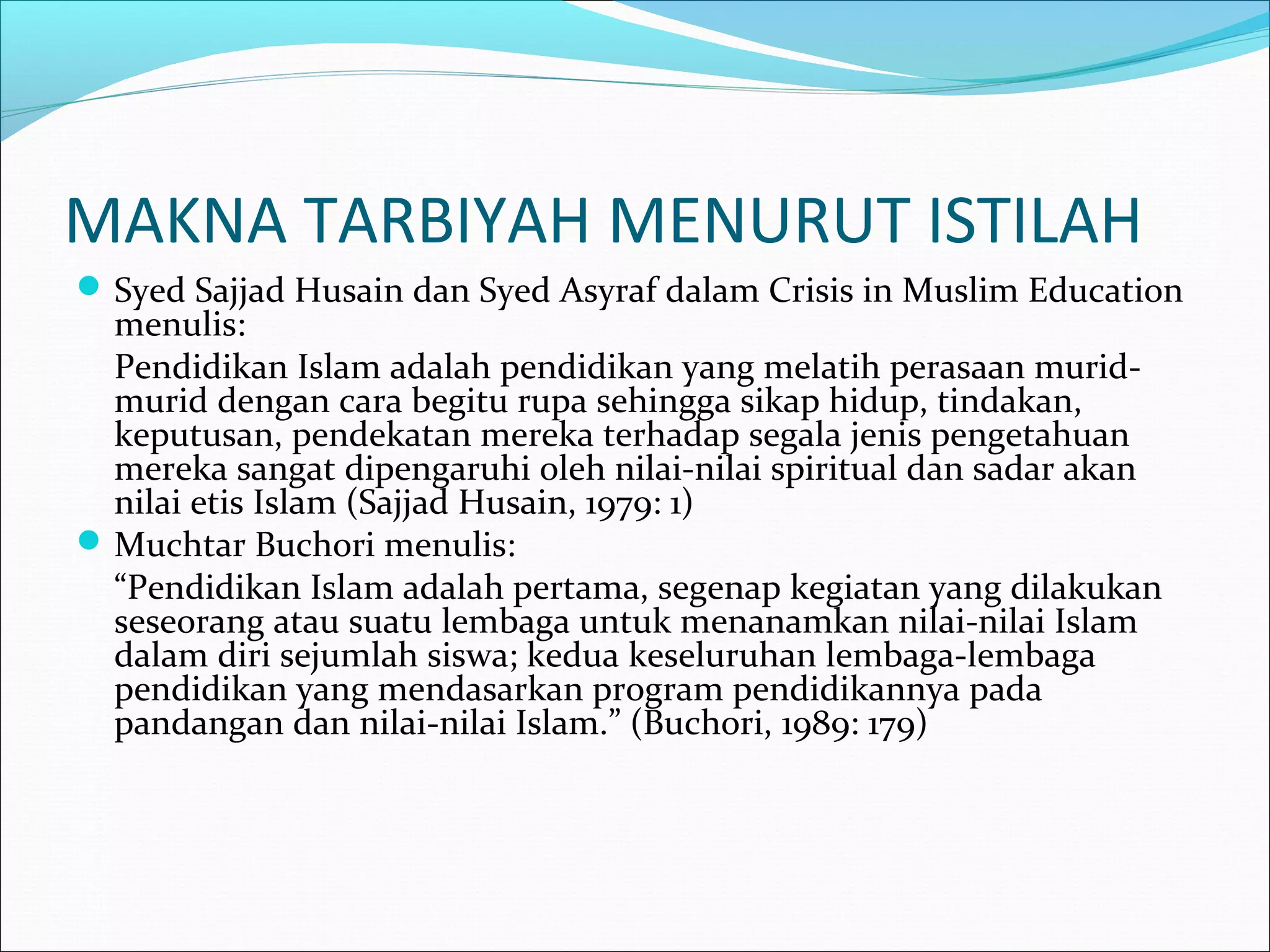 Konsep pendidikan islam | PPT