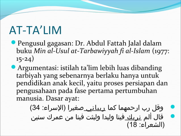 Konsep pendidikan islam | PPT
