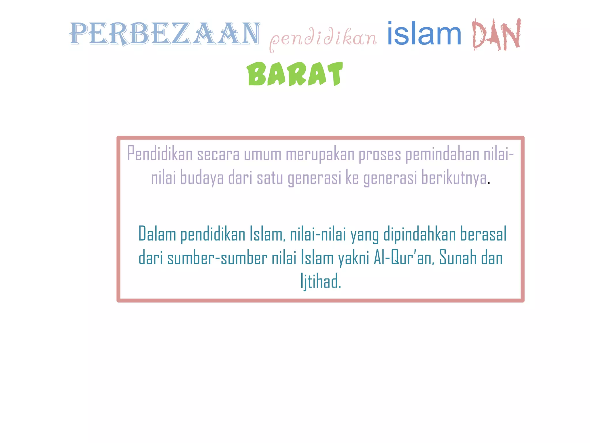 Konsep Pendidikan Islam | PPTX