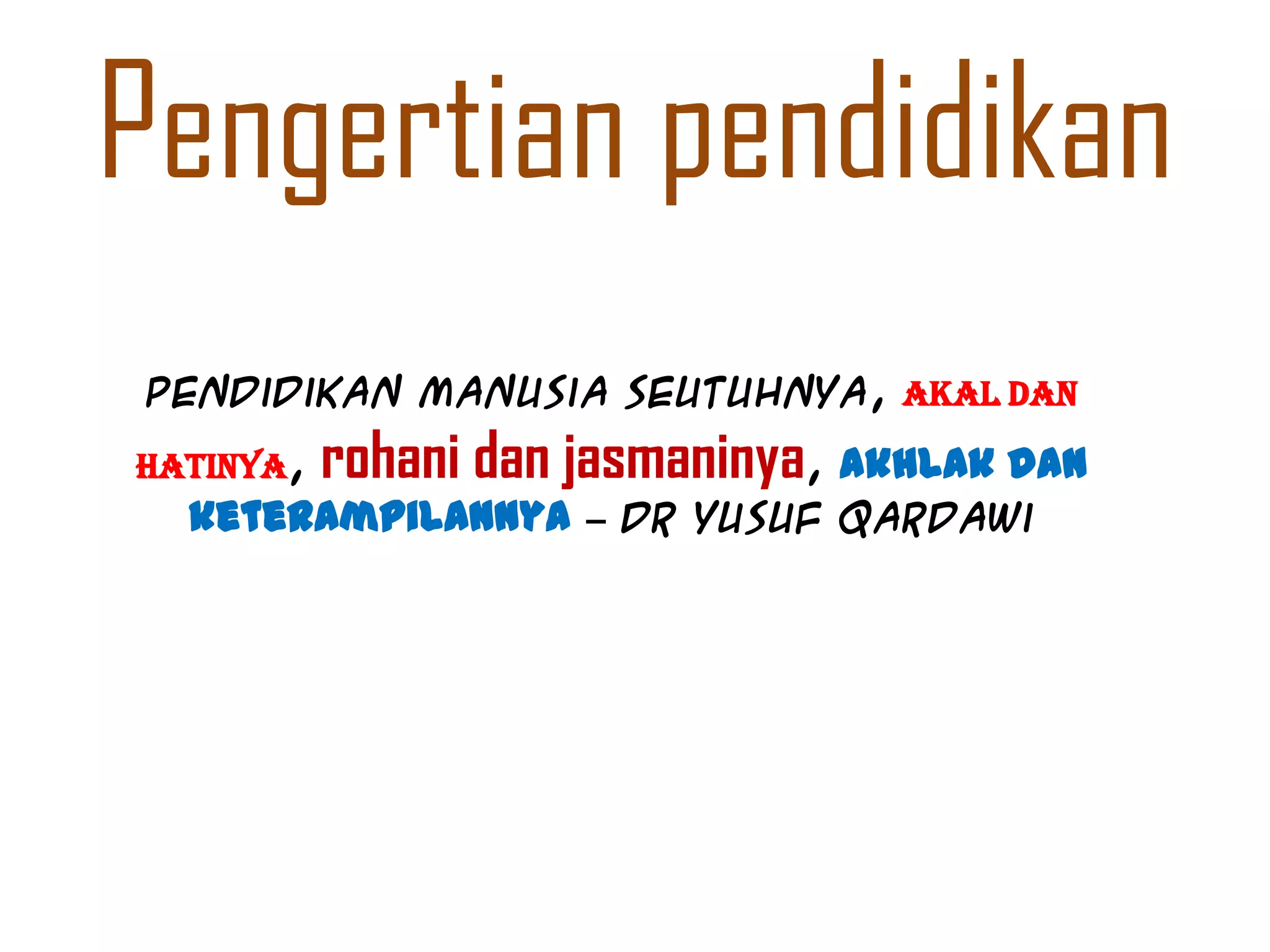 Konsep Pendidikan Islam | PPTX