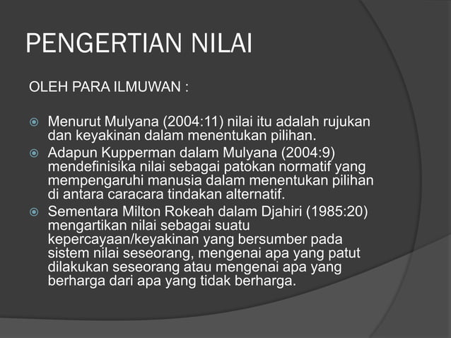 Konsep pendidikan nilai | PPTX