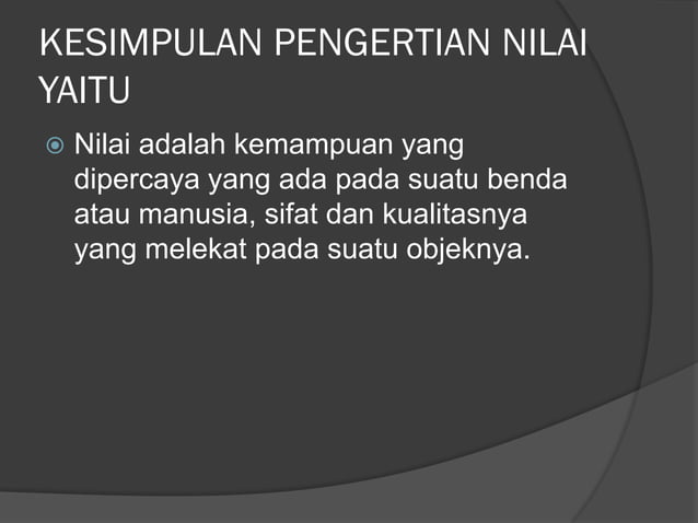 Konsep pendidikan nilai | PPTX