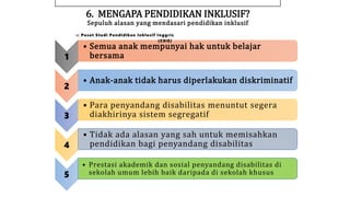konsep pendidikan inklusi bagi anak-anak | PPTX