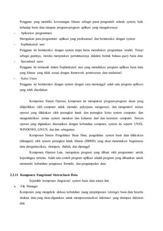 Konsep pengelolaan basis data spasial sig | DOCX