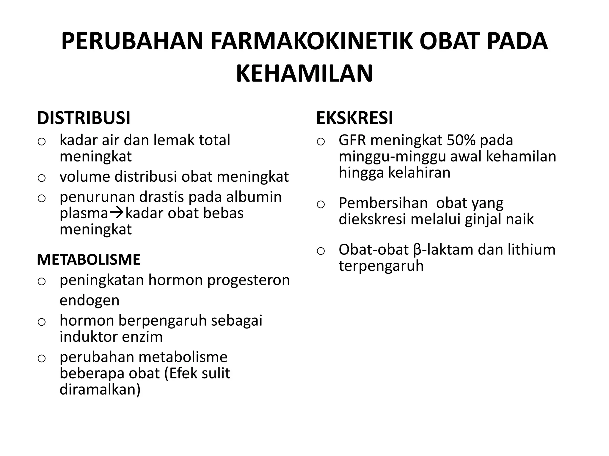 Konsep Penggunaan Obat Untuk Ibu Hamil Dan Menyusui Ppt