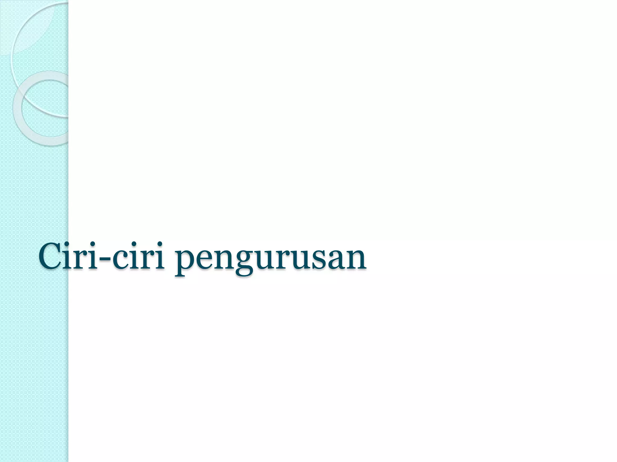 Konsep pengurusan | PPTX