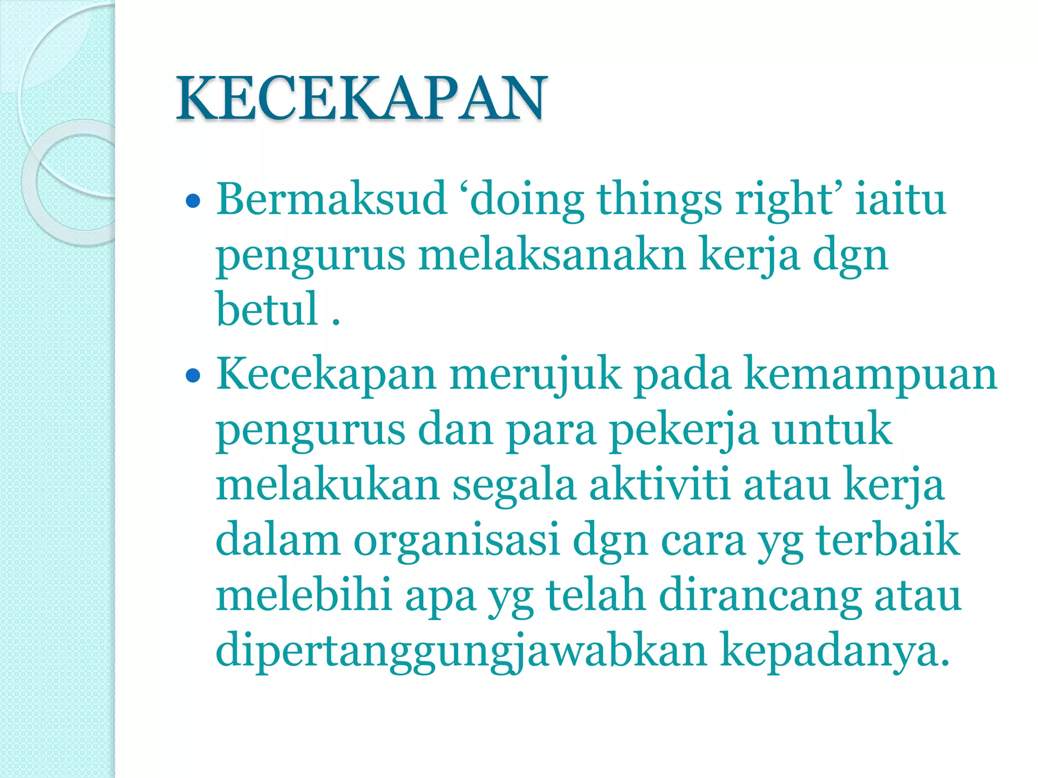 Konsep pengurusan | PPTX
