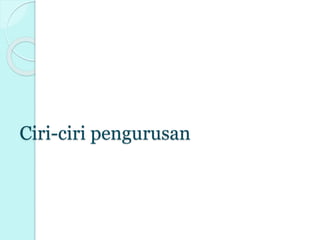 Konsep pengurusan | PPTX