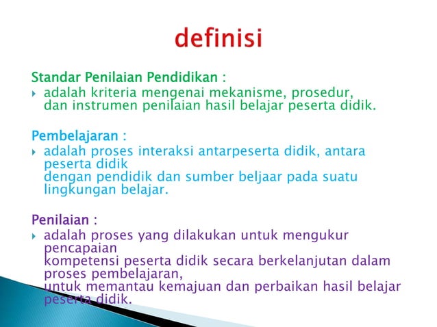 Konsep dasar penilaian pembelajaran | PPTX